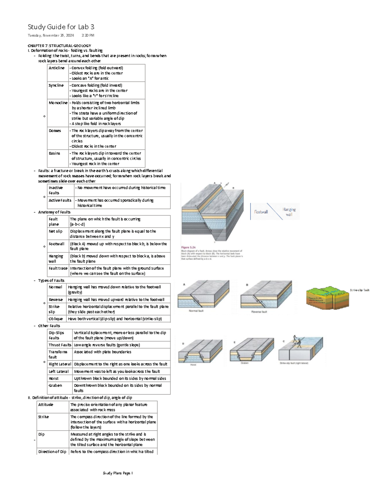 Chapter Notes on Seismology and Plate Tectonics (Geology 101) - CHAPTER ...