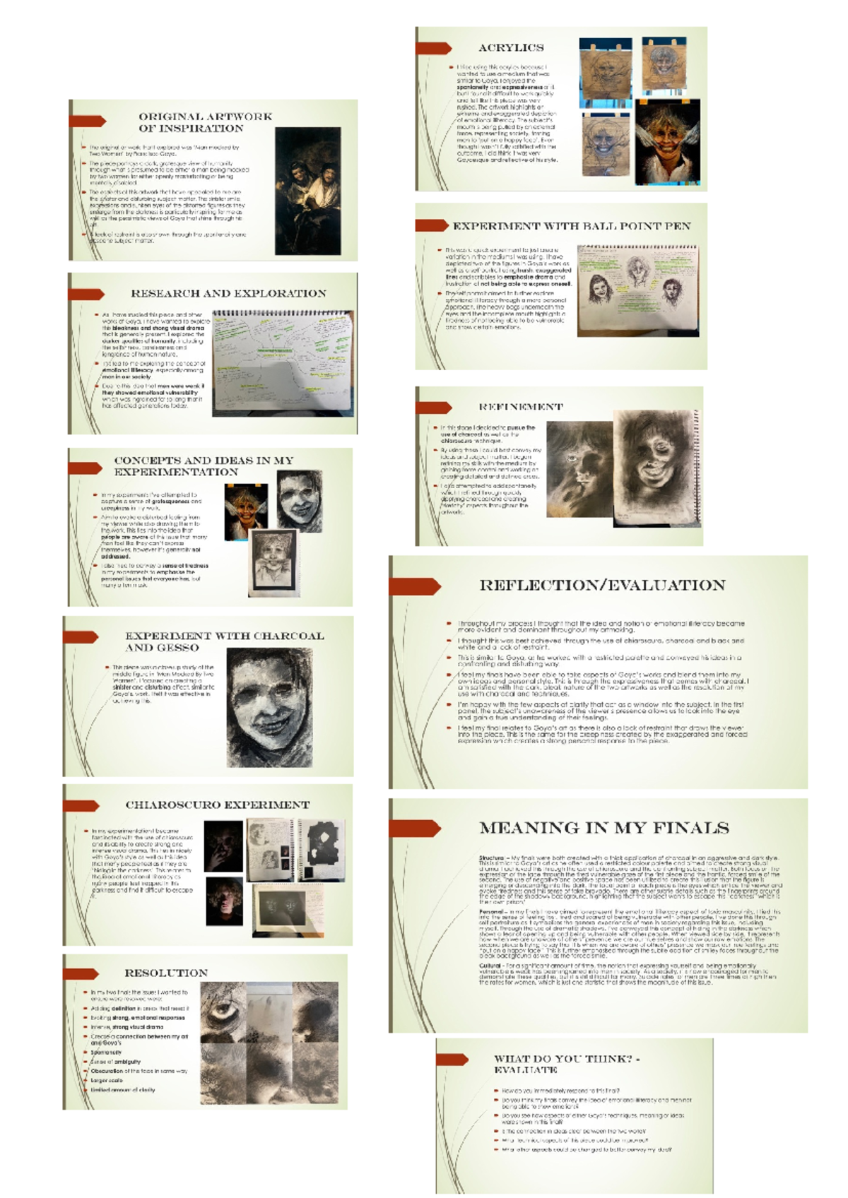 ART Critique: Exploring Emotional Illiteracy in Goyaesque Style - Studocu