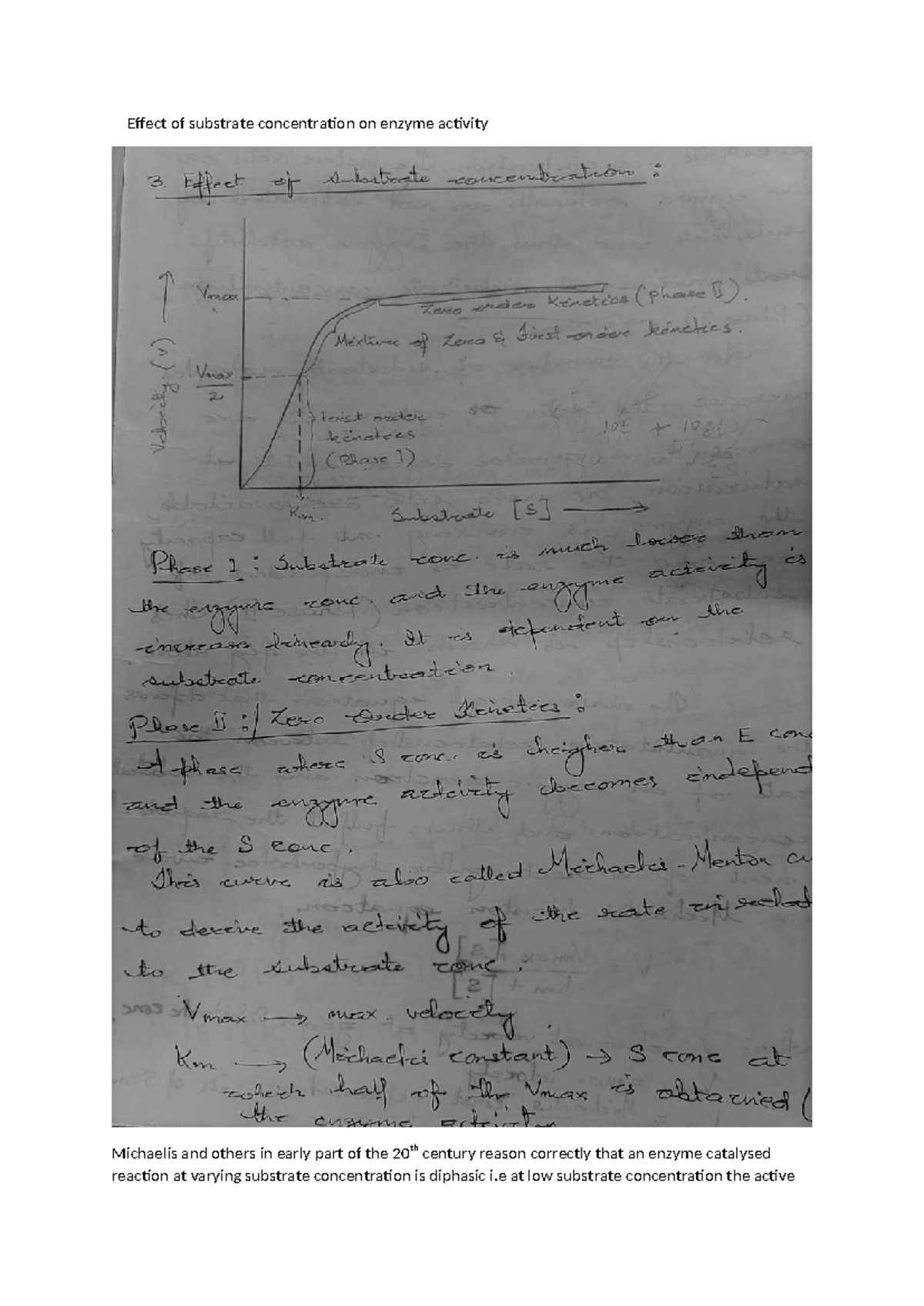 Enzyme Activity and Substrate Concentration: Key Factors - Studocu