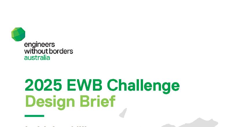 2025 EWB Challenge Design Brief: Loidahar Village Overview and Insights - Studocu