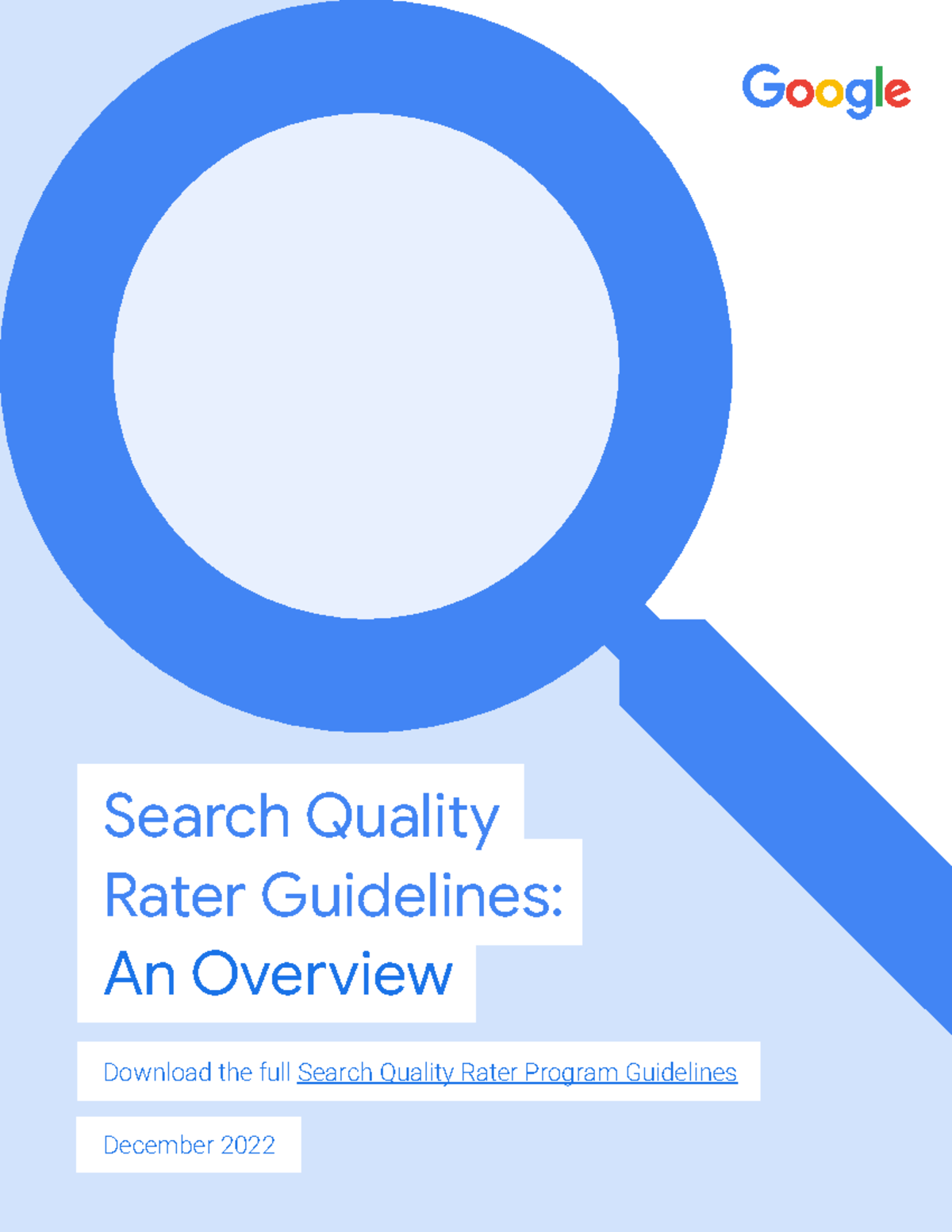 RWS 400 Final Exam Guidelines: Search Quality Rater Program Overview ...