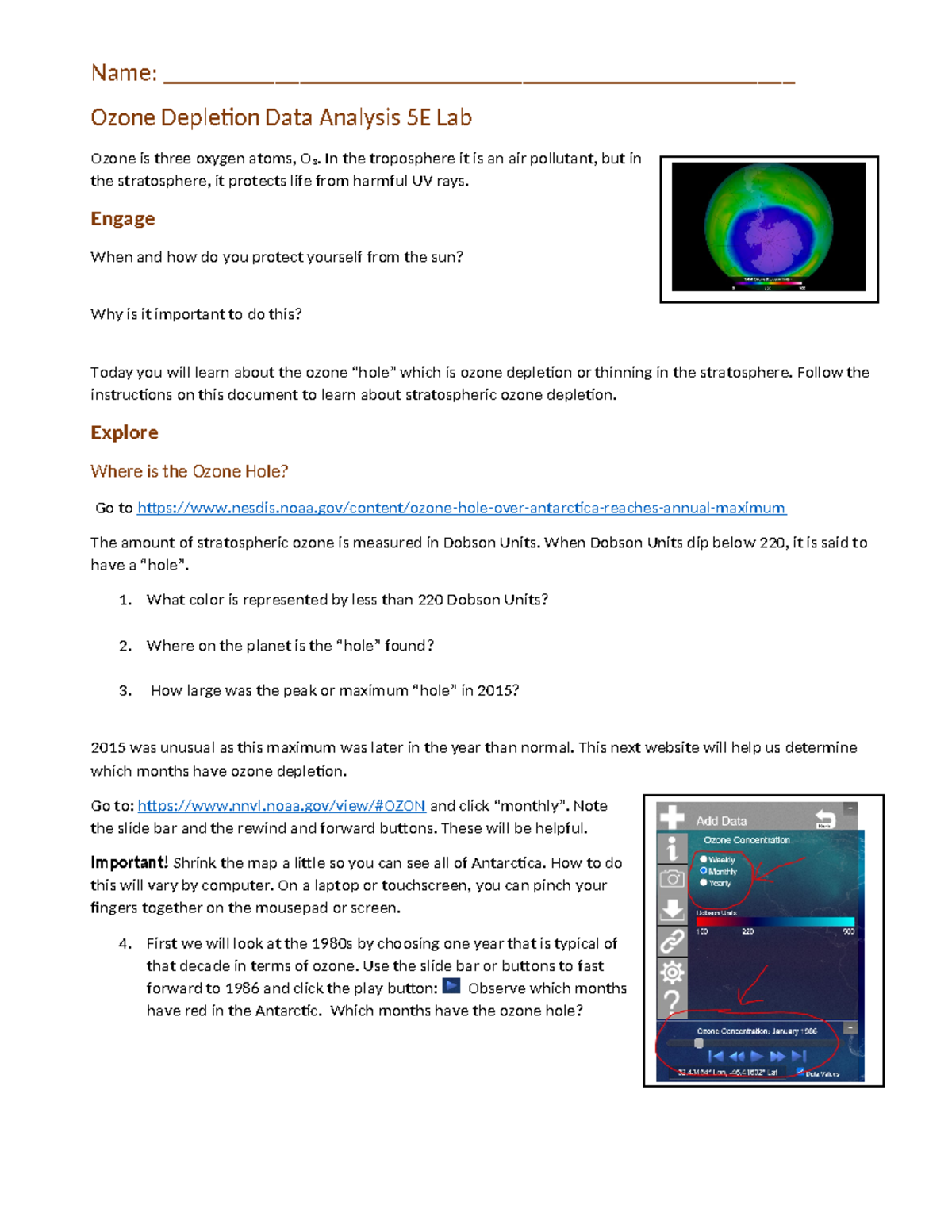Ozone Depletion Analysis in Stratosphere: Data & Insights (5E Lab ...