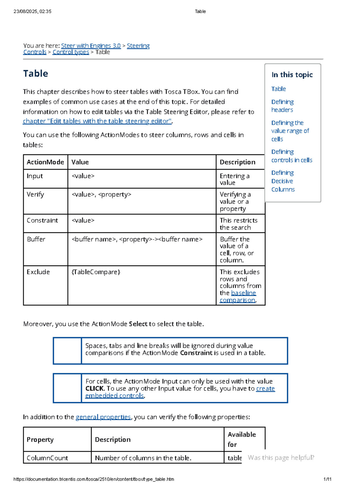 02:35 Table - Steering Controls in Tosca TBox Documentation - Studocu