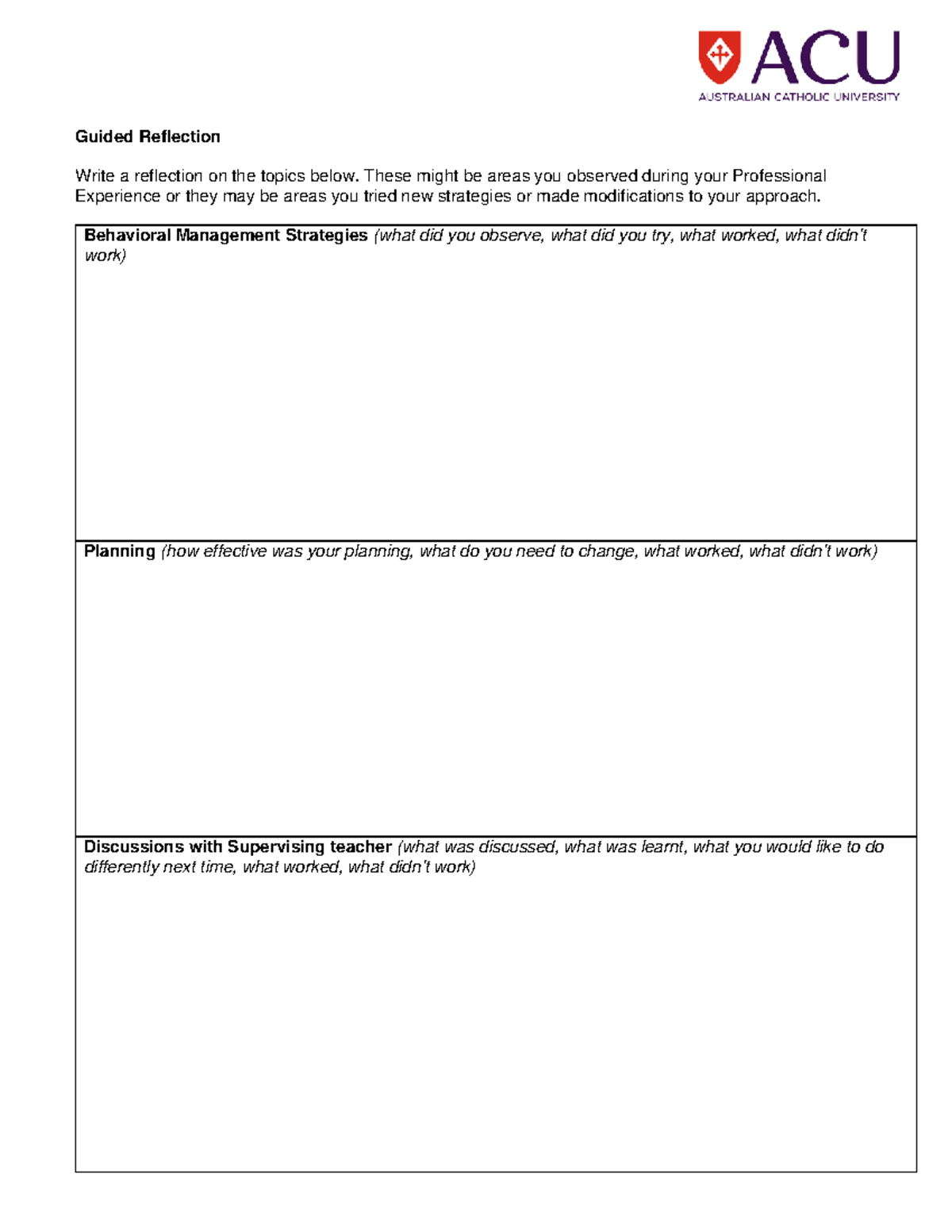 366 dur fea all guided-reflection - Guided Reflection Write a ...