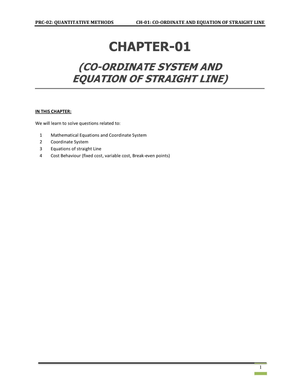 PRC-02 ICAP Model paper with solution - Quantitative Methods - Studocu