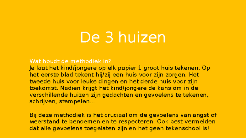 Methodiek Fiche: De 3 Huizen voor Jonge Pubers - Studocu