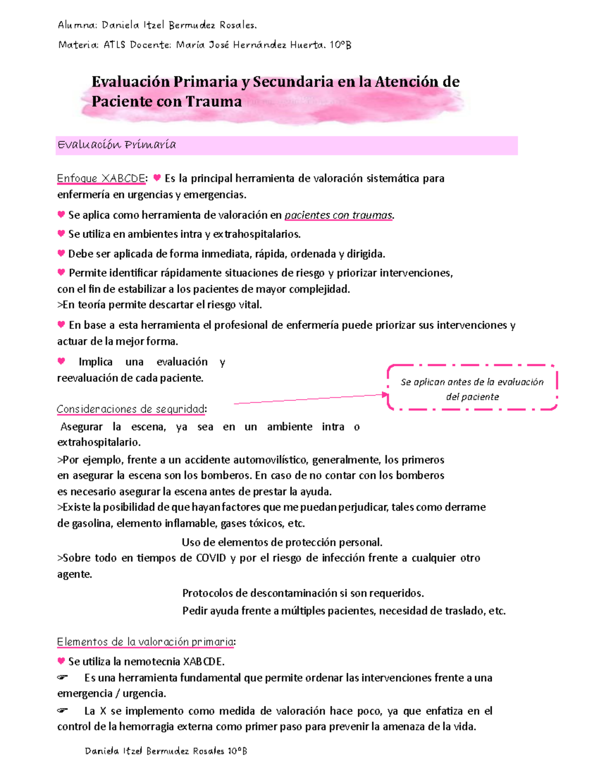 Evaluación Primaria y Secundaria del Trauma Torácico en ATLS - DIBR ...