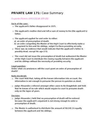 KLVC v SDI case summary - KLVC v SDI and another [2015] 1 All SA 532 ...