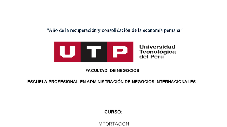 Informe sobre Importaciones y Costos en el Curso TA4 - Studocu