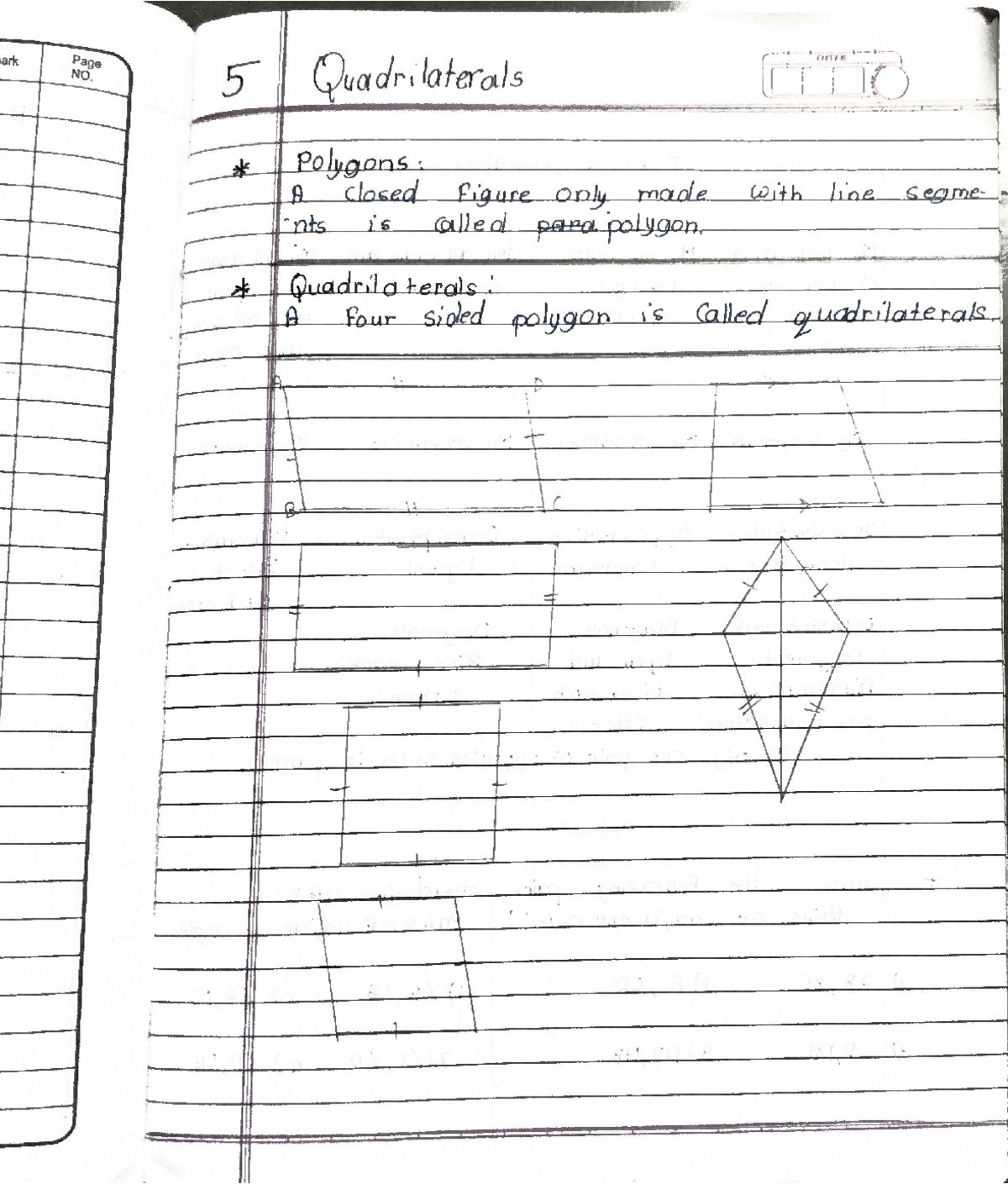 Geometry Concepts: Properties of Rhombuses and Parallelograms (MATH 101 ...