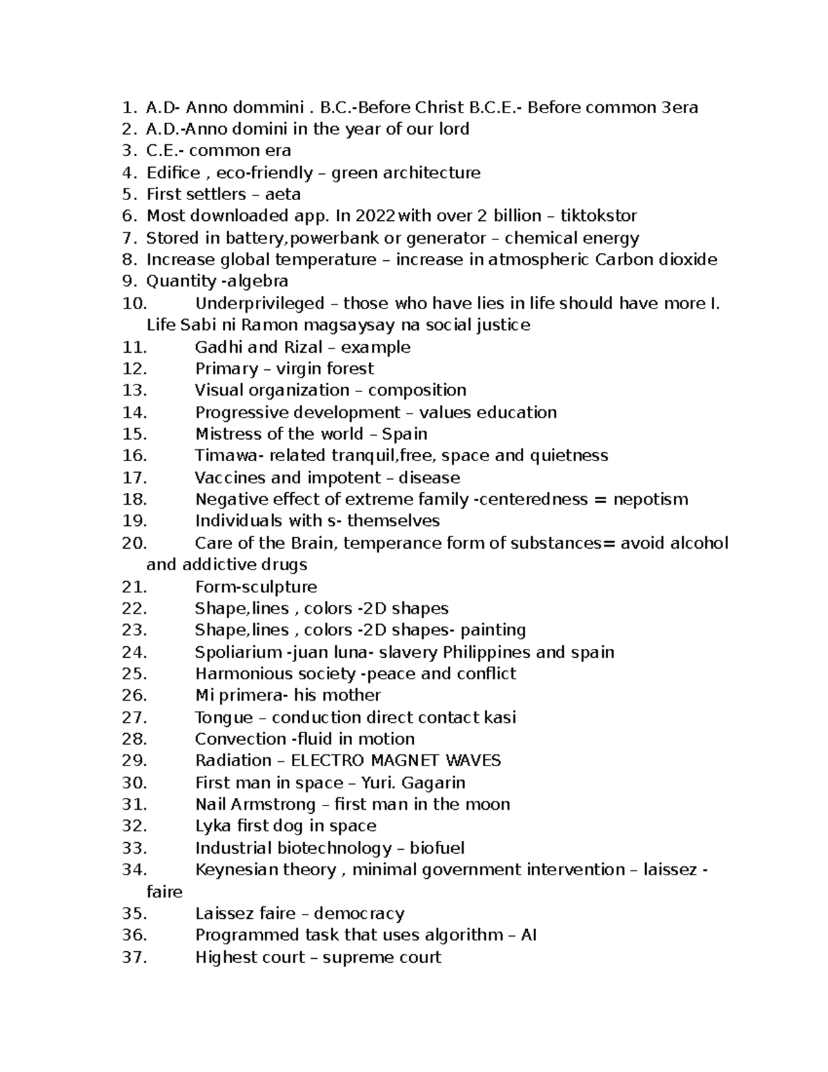Final Exam Review: Key Topics and Concepts for Success - Studocu
