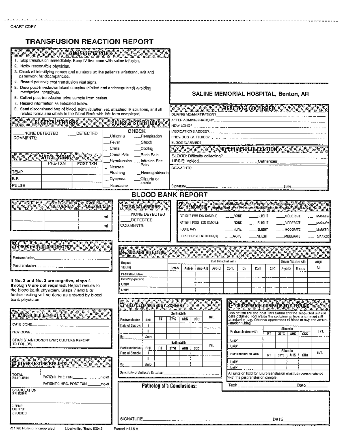 Suspected Transfusion Reaction Report - Nursing Protocol - Studocu