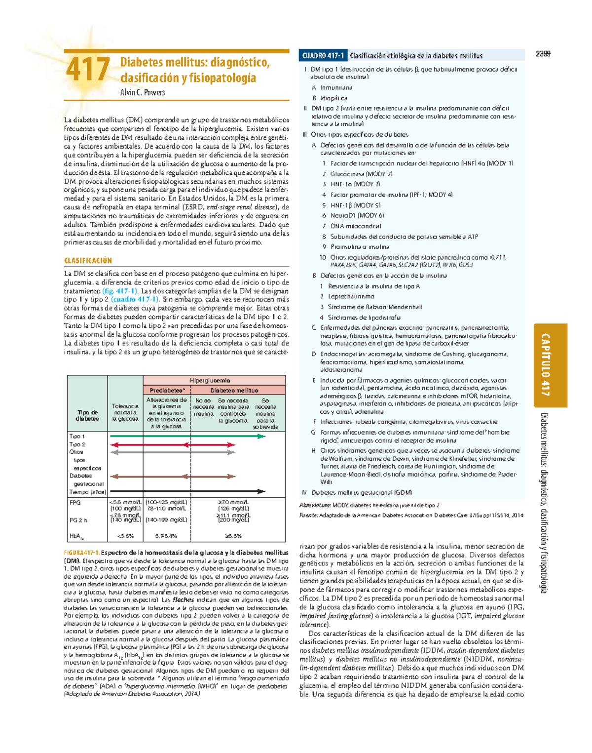 417 Diabetes Mellitus: Diagnóstico, Clasificación y Fisiopatología ...