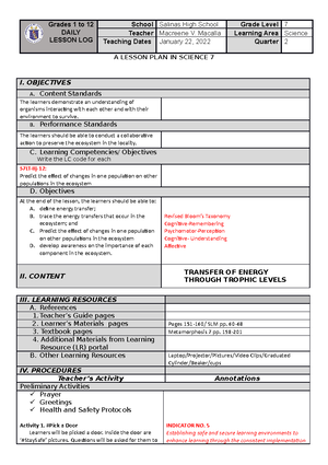 Momentum and Impulse - CO Materials - A DETAILED LESSON PLAN IN SCIENCE ...