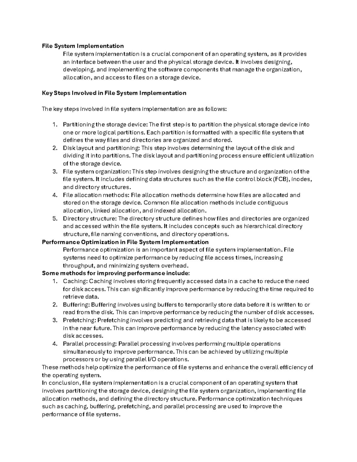 CS-101: File System Implementation and Performance Optimization Guide ...