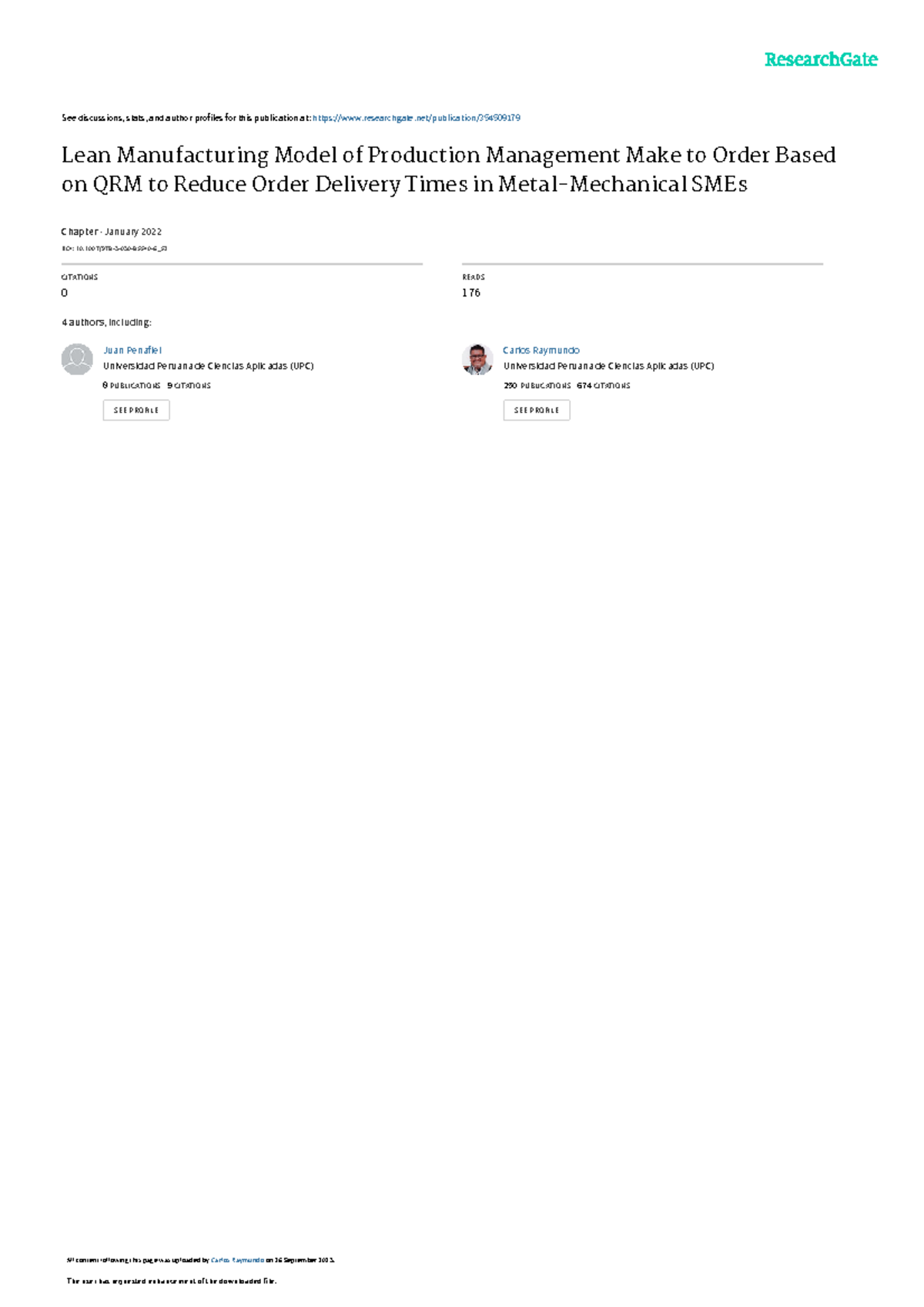 Production Management Model: Lean Manufacturing for SMEs (ENG 201 ...