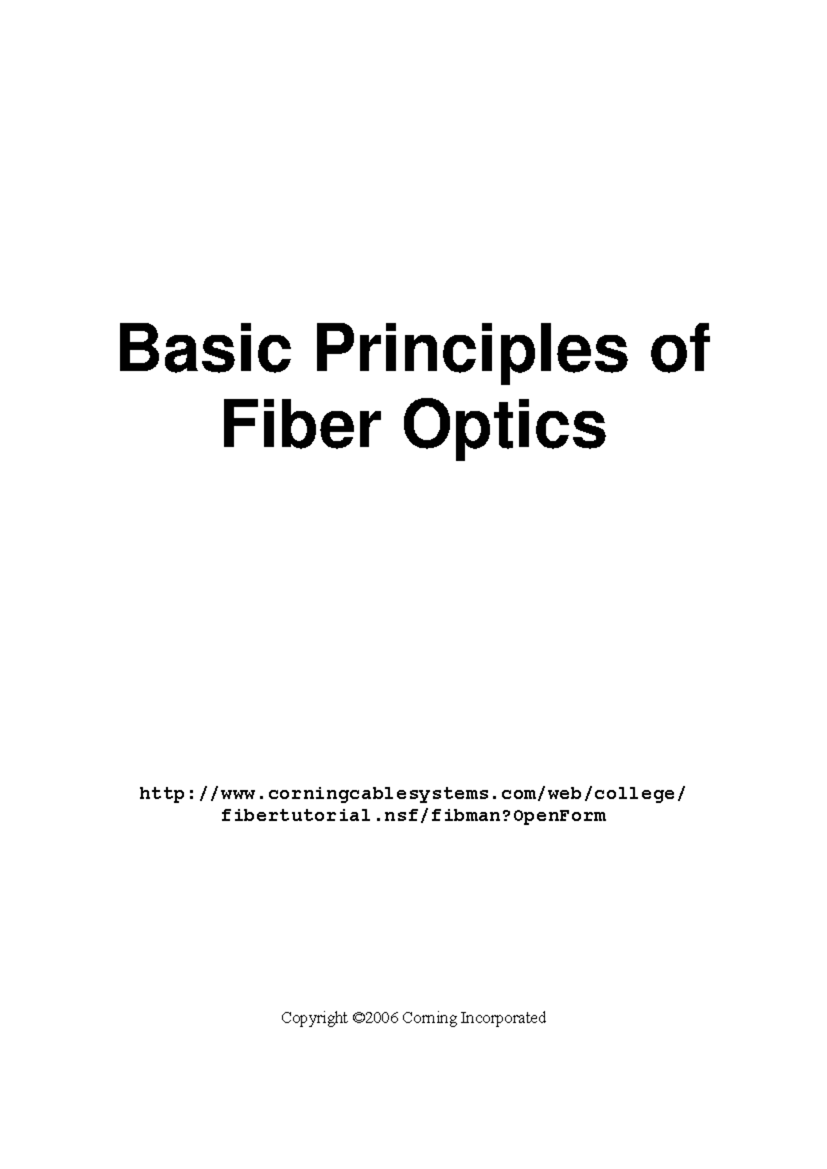 Basic Principles of Fiber Optics: Understanding Transmission ...