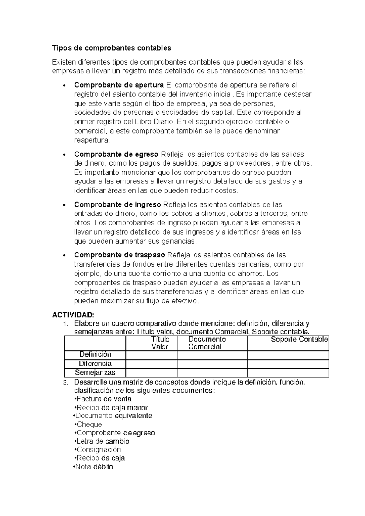 Tipos de Comprobantes Contables: Definiciones y Funciones Esenciales ...