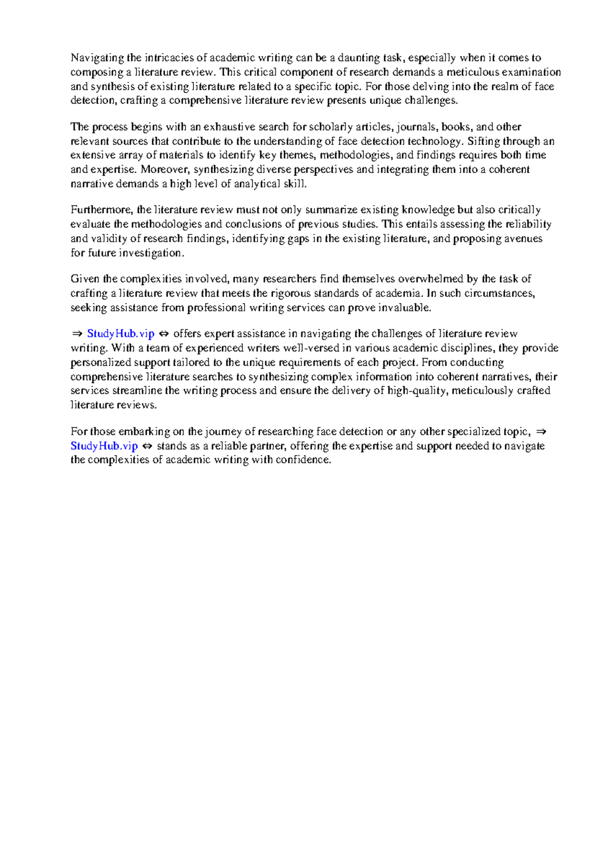 Literature Review Of Face Detection - Navigating the intricacies of ...