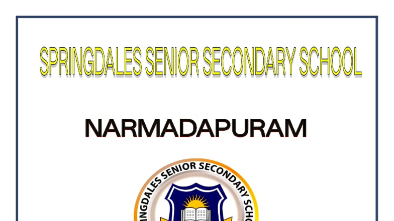 Physics Activity File - Springdales Senior Secondary School - Studocu