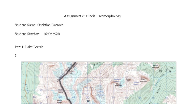 Assignment 6: Glacial Geomorphology Analysis and Features - Studocu