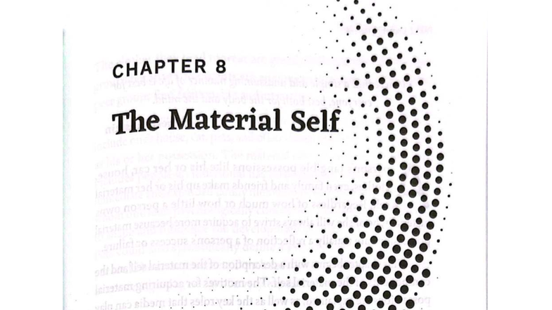 CHAPTER 8-10: Understanding the Material and Spiritual Self - Studocu
