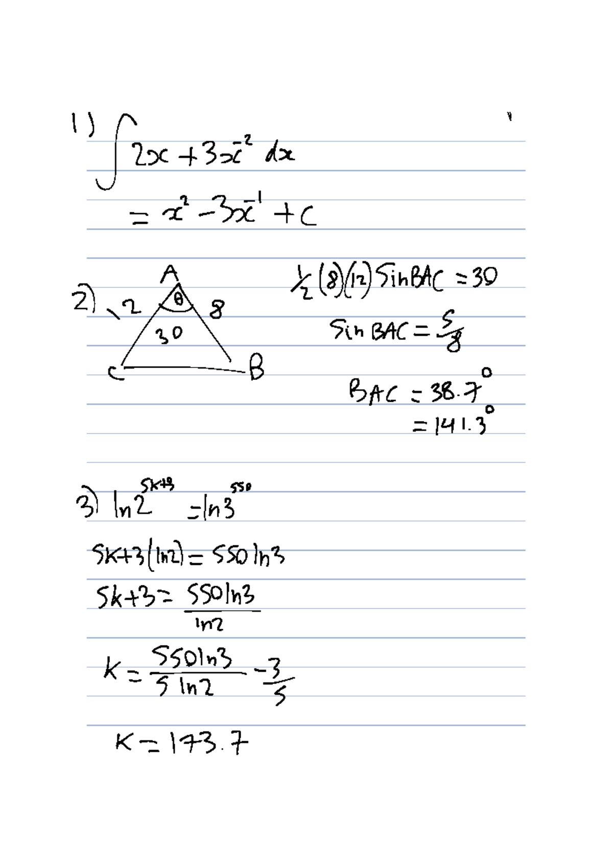 Mock Set 1 - Calculus Practice Problems (Course Code: S) - Studocu