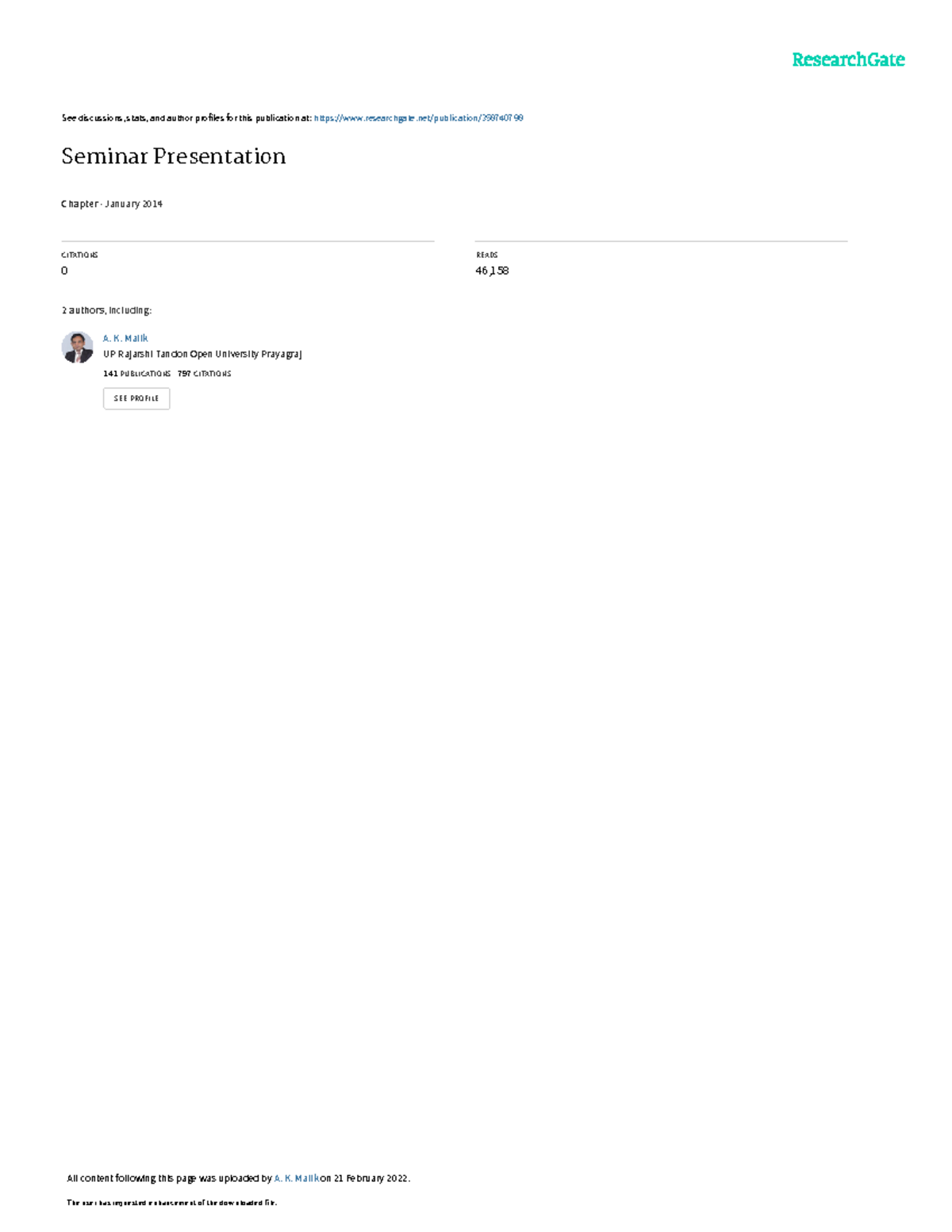 Seminar Presentation Guide: Tips and Topics for Success - Studocu