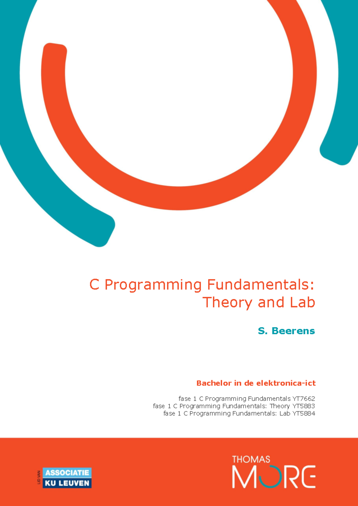 CProgramming Fundamentals 2020 - C Programming Fundamentals: Theory and Lab S. Beerens Bachelor ...