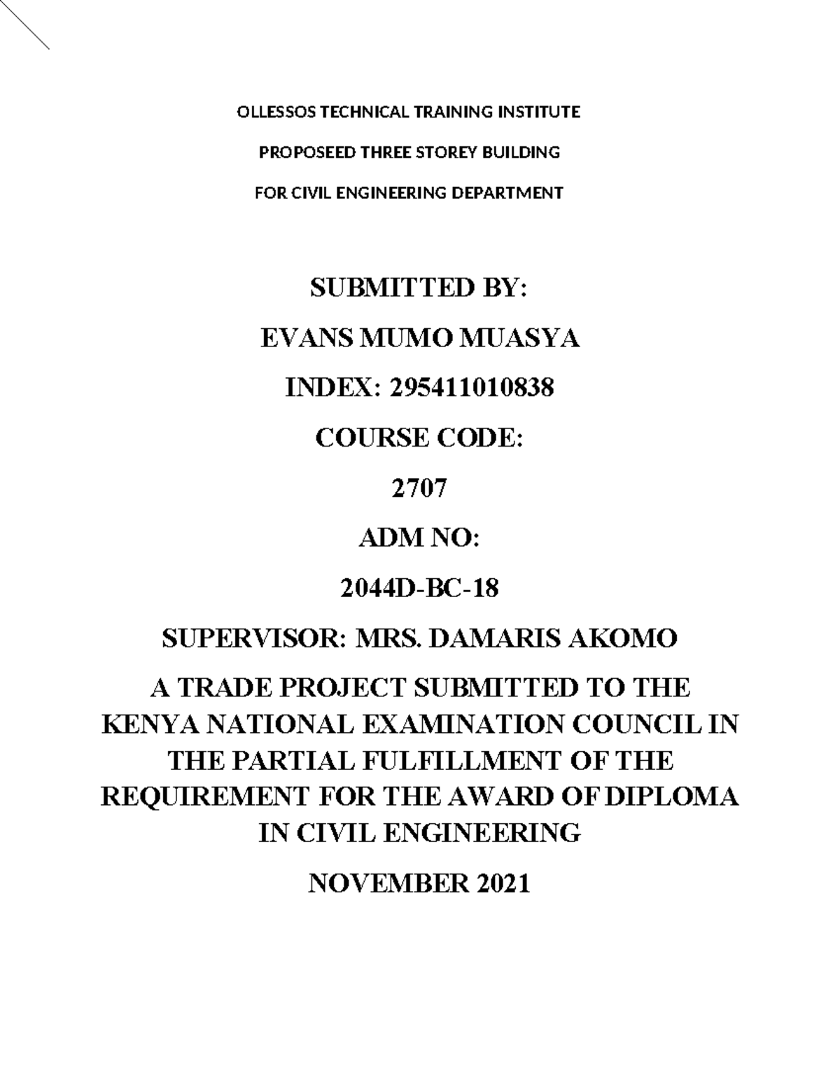 573783532-New-Project - OLLESSOS TECHNICAL TRAINING INSTITUTE PROPOSEED ...