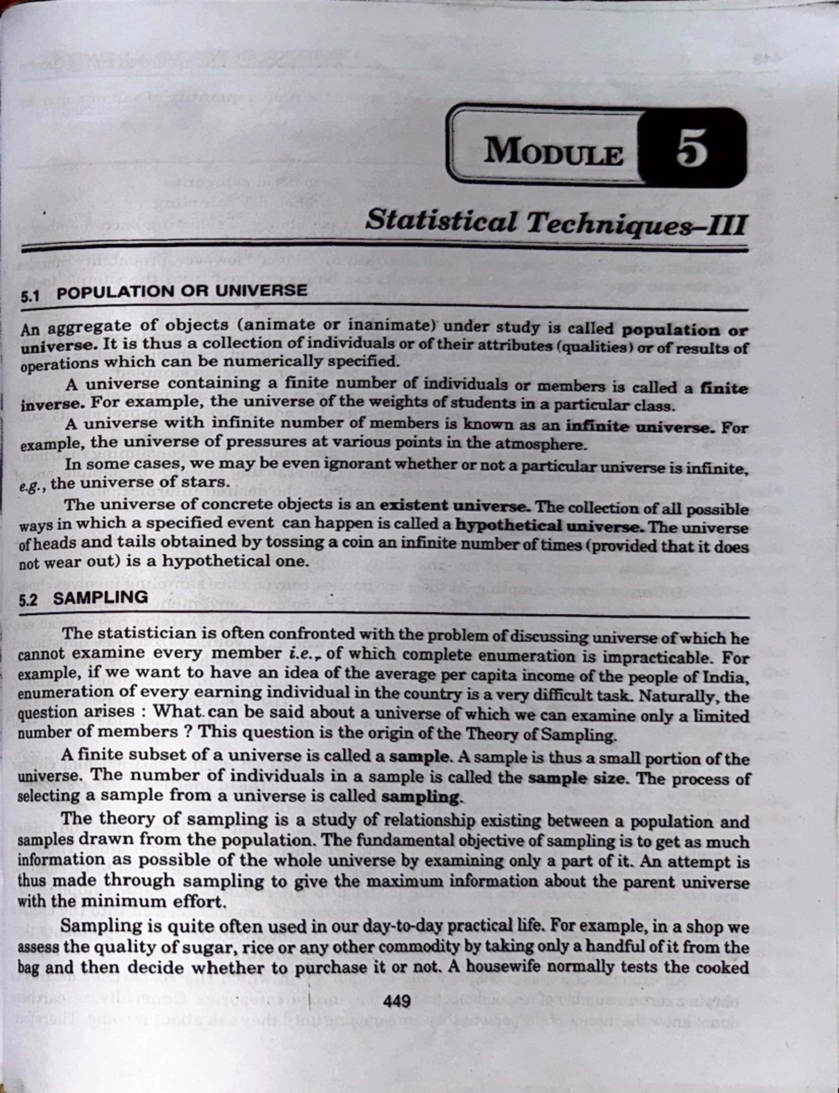 MODULE 5: Statistical Concepts - Population, Sampling, and Methodologies - Studocu