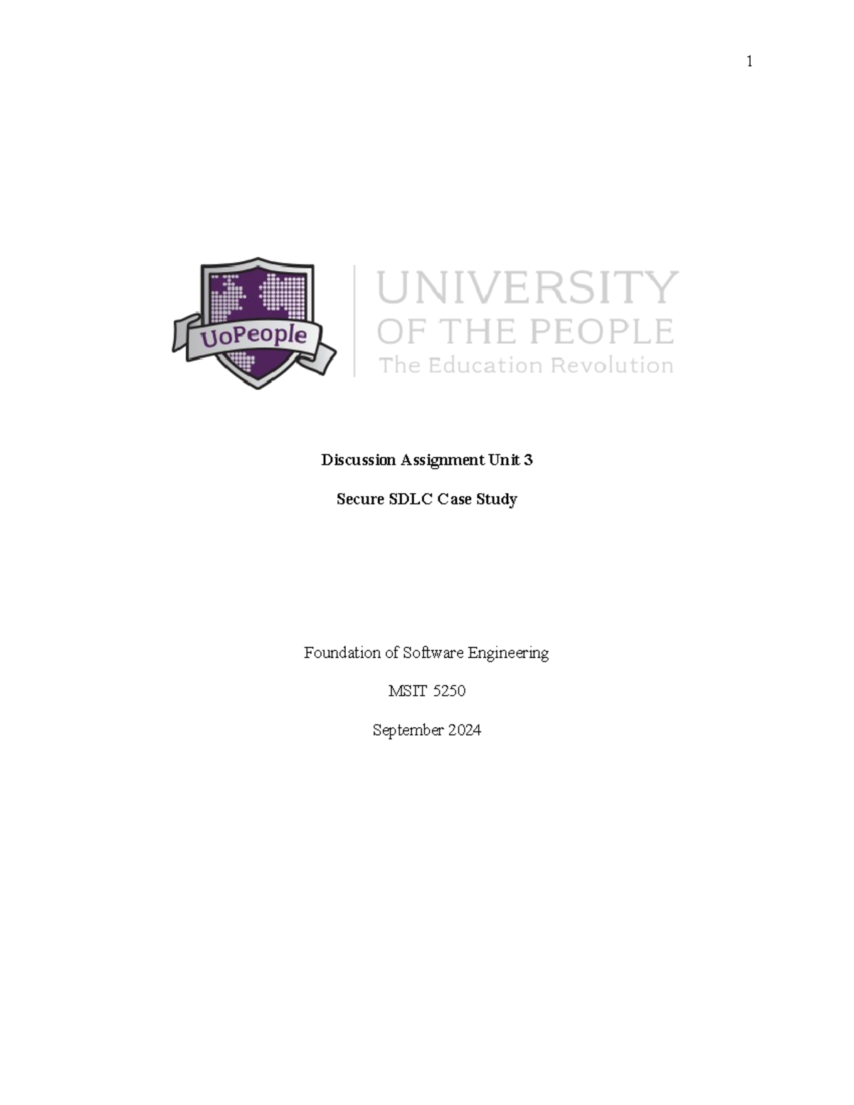 Msit 5250 Discussion Assignment Unit 3 - Discussion Assignment Unit 3 ...