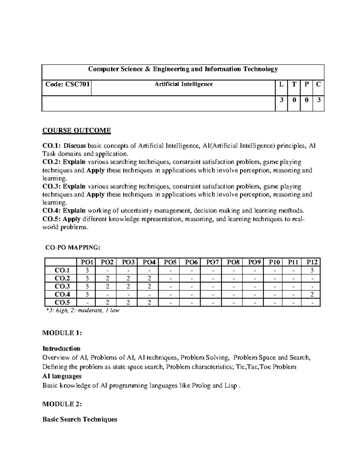 7th Semester Syllabus - Model Papers - Computer Science & Engineering ...