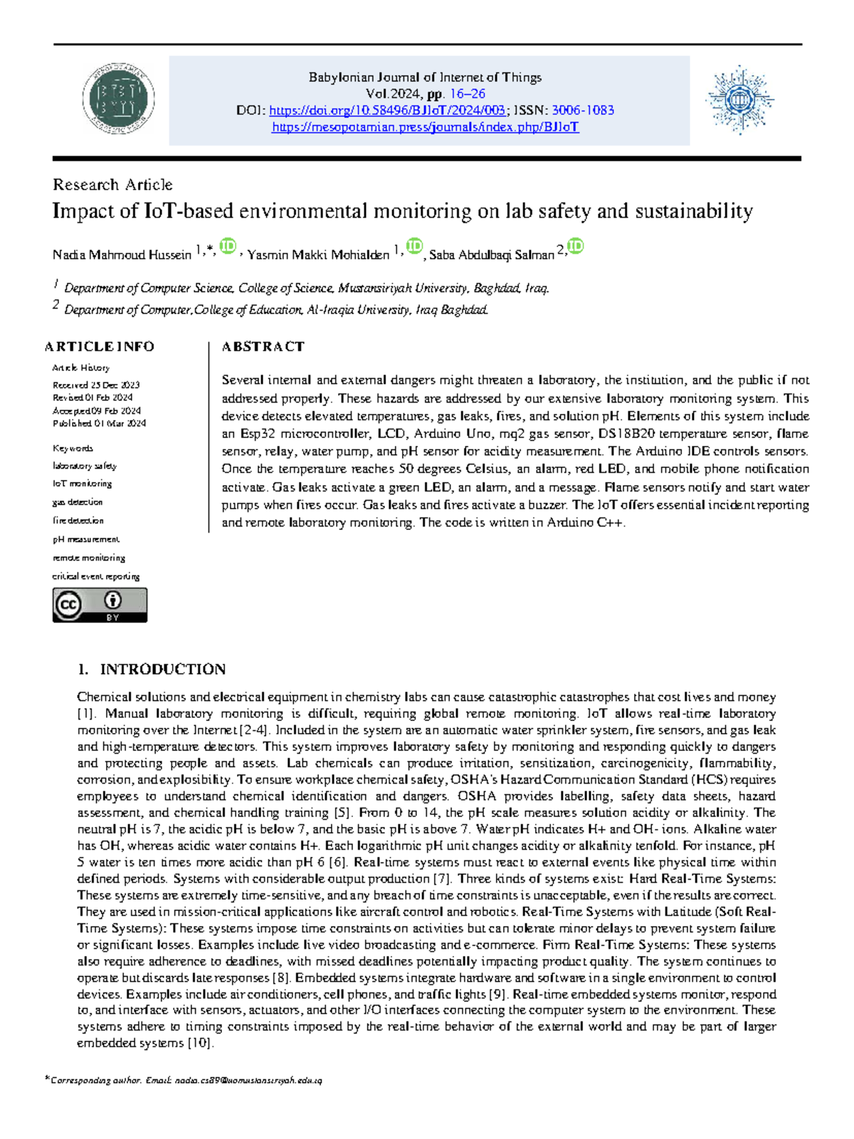 Impact of Environmental Monitoring on Lab Safety and Sustainability (CS ...