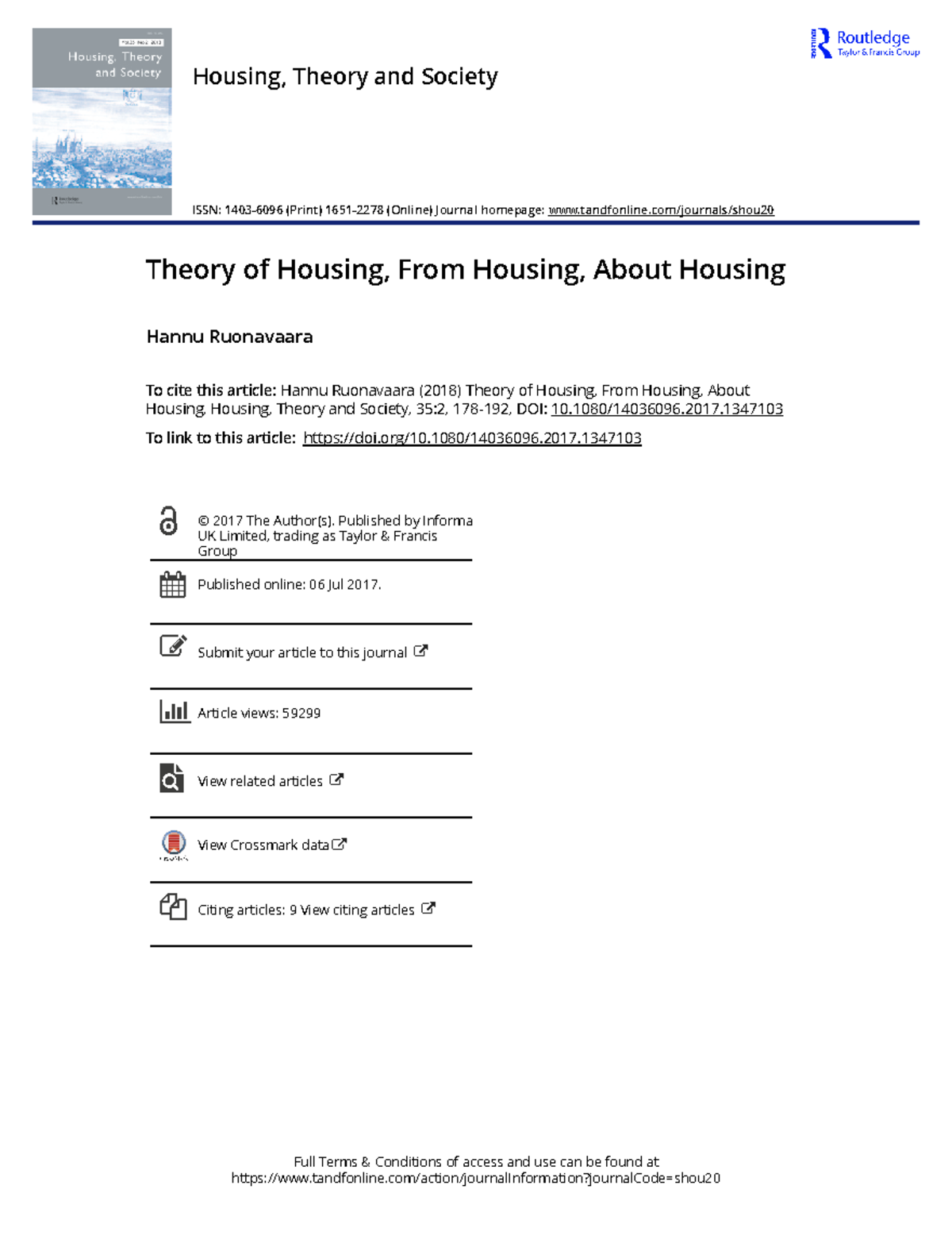 Theory of Housing: Exploring Different Perspectives on Housing Theory ...