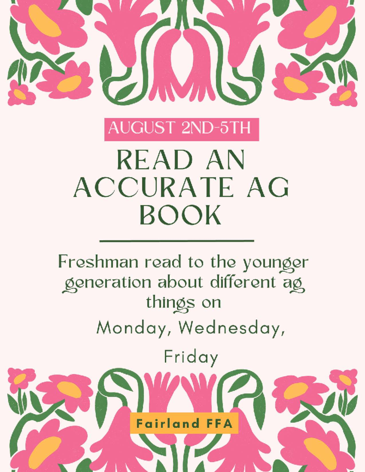 August 2nd-5th - Jakwjwj - STAR AUGUST READ AN ACCURATE AG BOOK ...