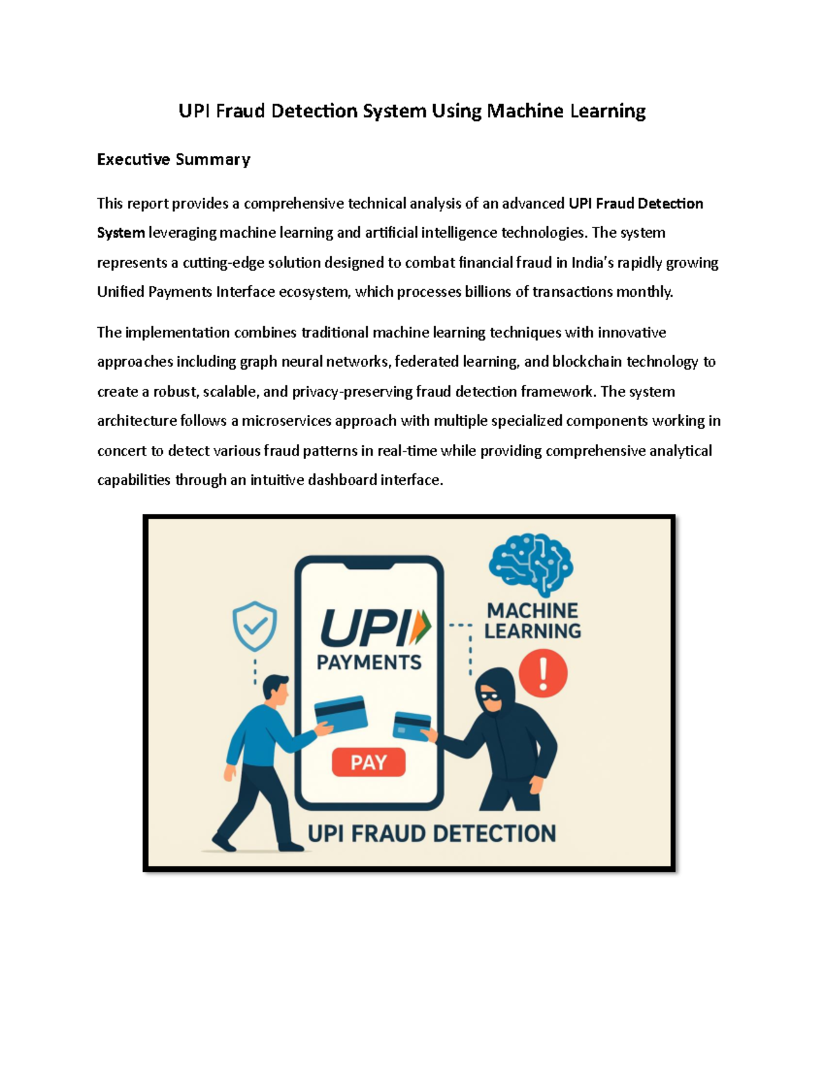 UPI Fraud Detection System Using ML: Technical Analysis Report - Studocu