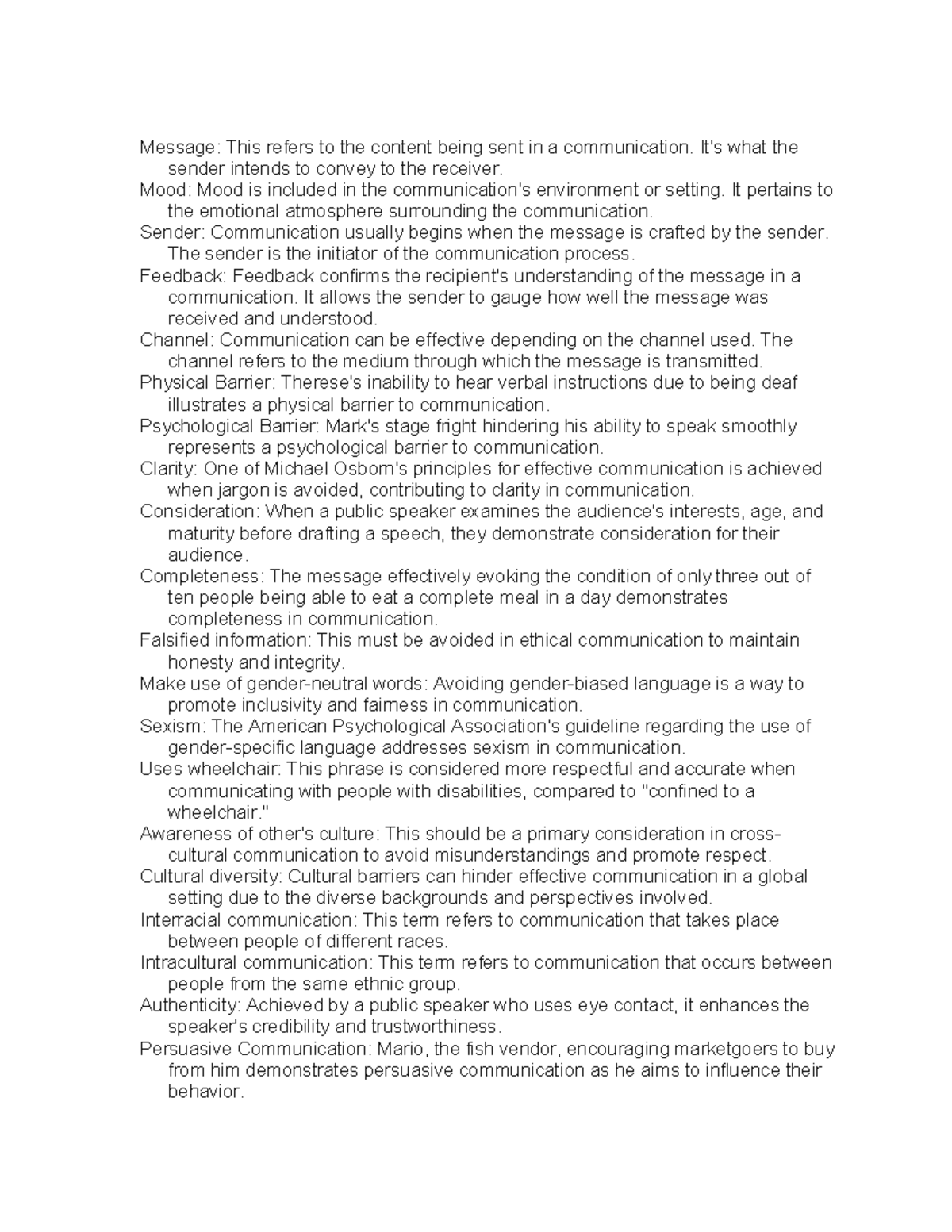 Purposive Communication: Key Concepts and Techniques Explained - Studocu