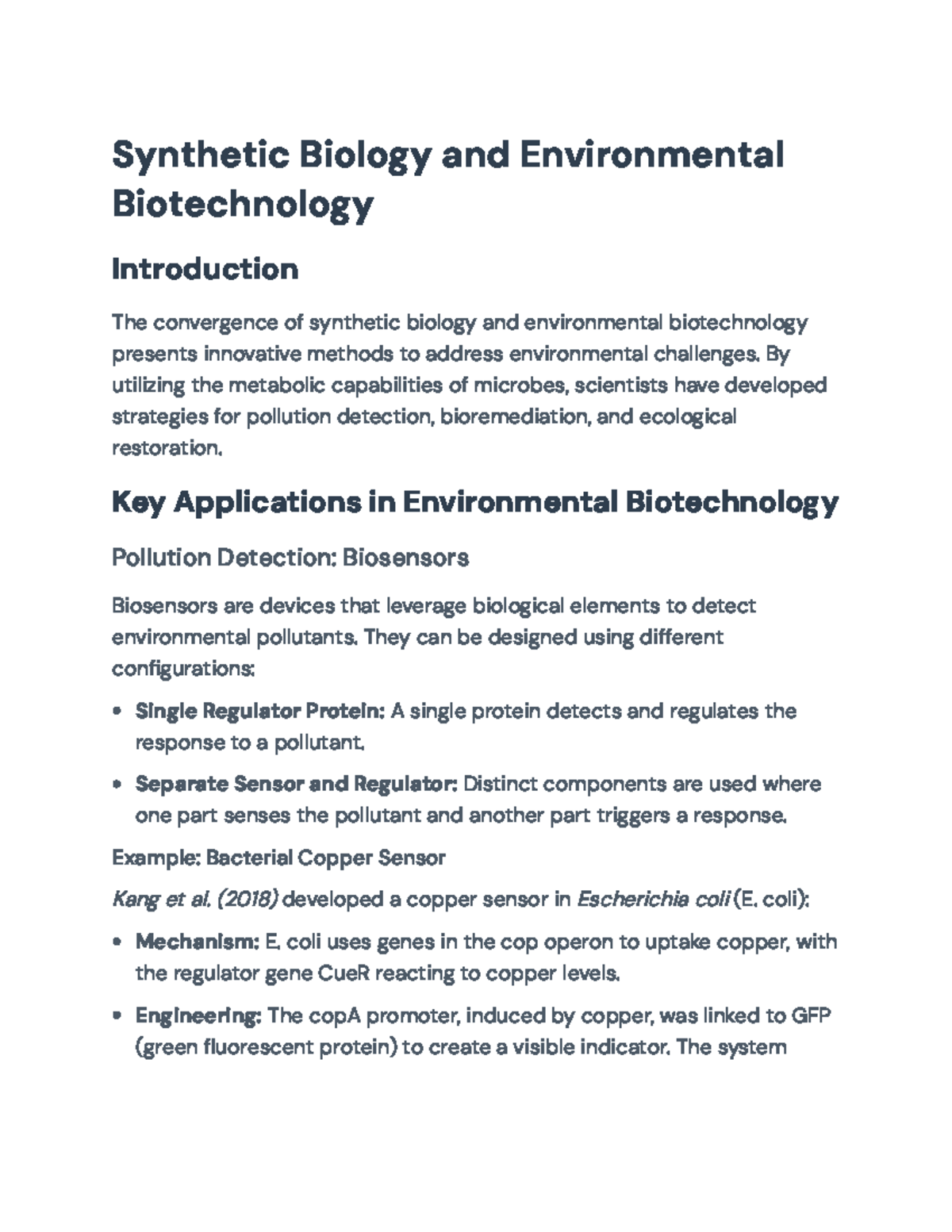 Synthetic Biology & Environmental Biotech: Pollution Solutions Overview ...