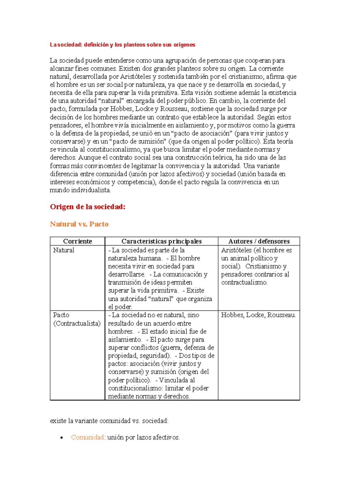 Resúmenes de Textos sobre Sociedad y Estado - CBC 2025 - Studocu