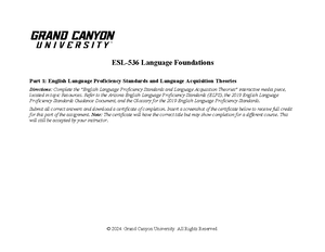 [Solved] Part 3 Instructional Strategies Directions Briefly describe ...