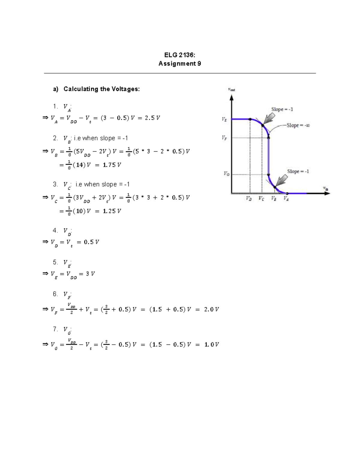 ELG 2136: Assignment 10 - Voltage and Current Calculations - Studocu