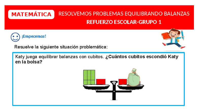 D5 A1 Ficha MAT: Problemas de Equilibrio en Balanzas - Studocu