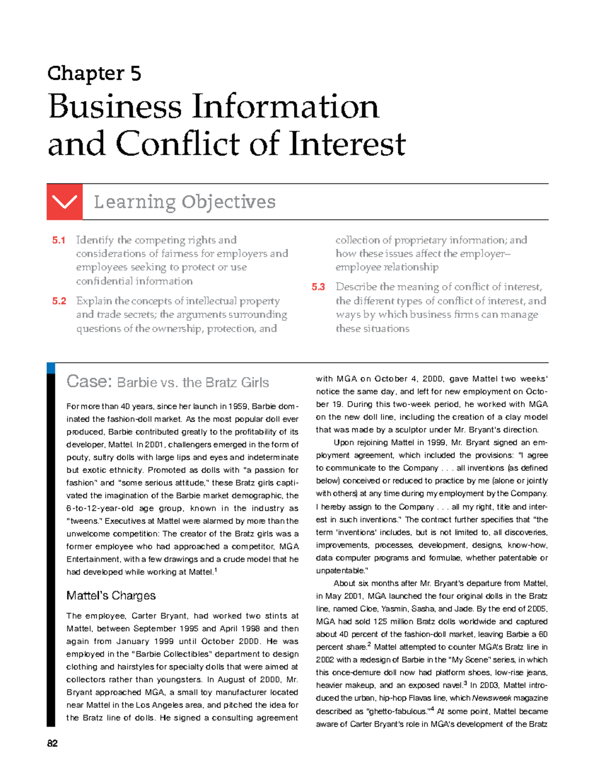 Chapter 5: Business Information & Conflict of Interest - Learning ...