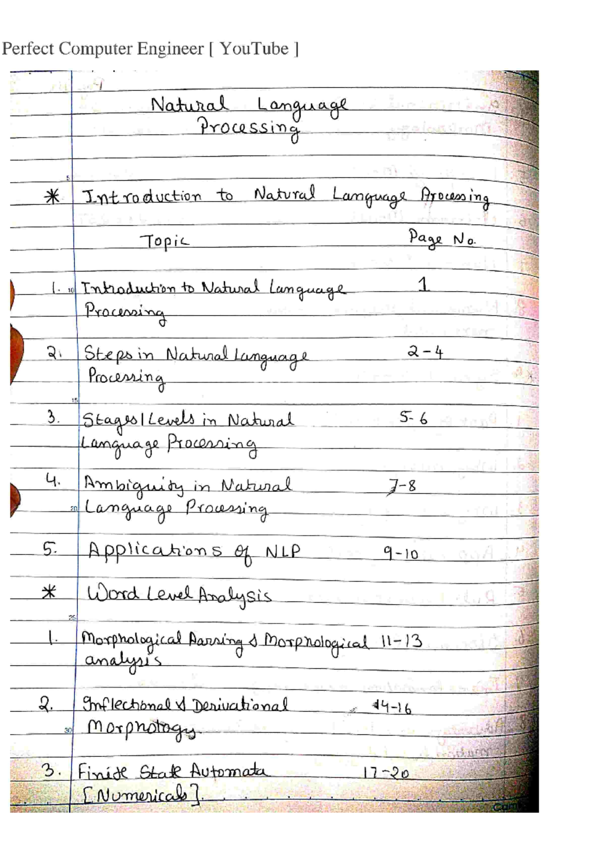 NLP Comprehensive Engg Notes for Computer Science Students - Studocu