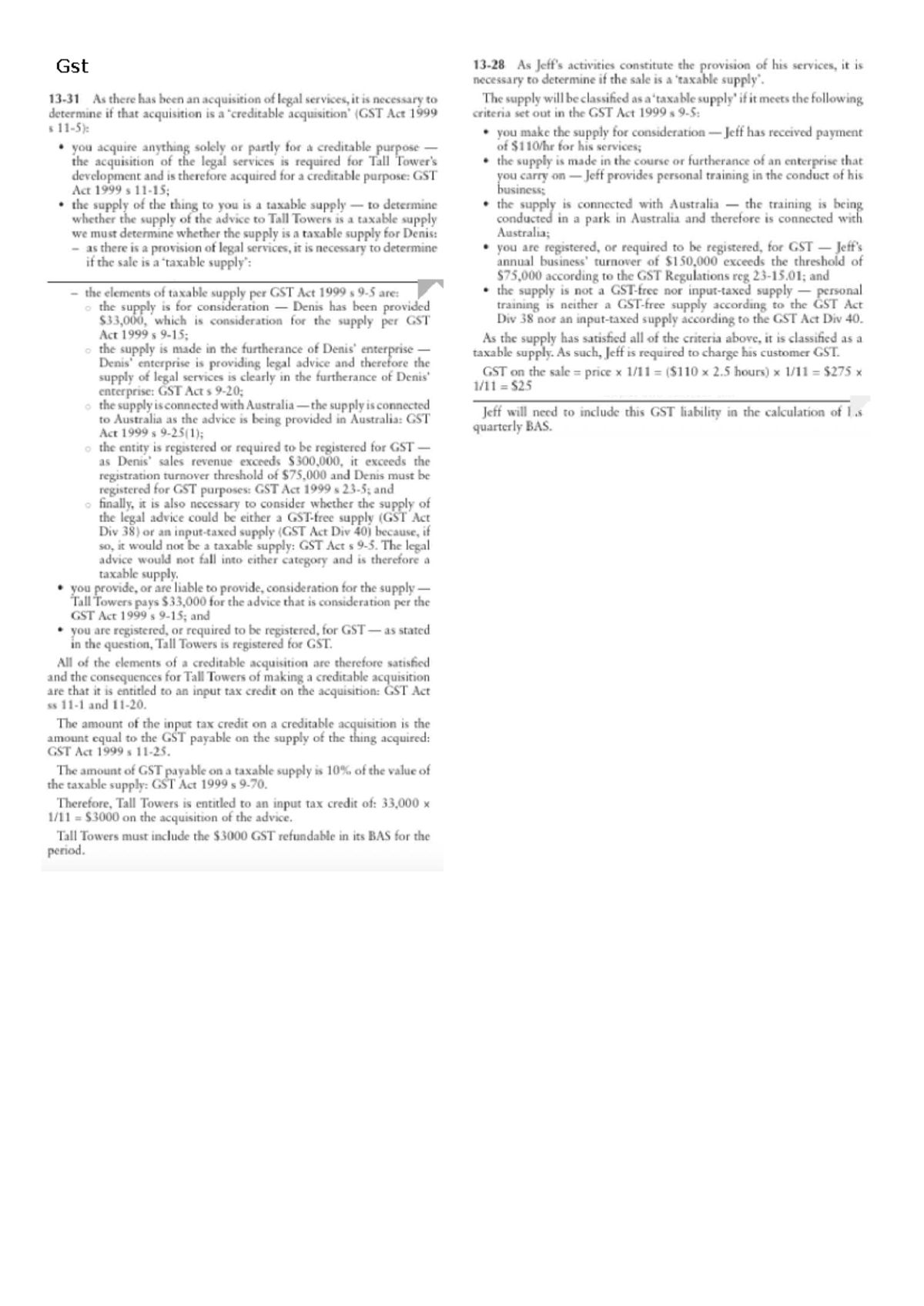 Gst Dist. & Partnership Income Tax Considerations: ITAA 1997 Insights ...
