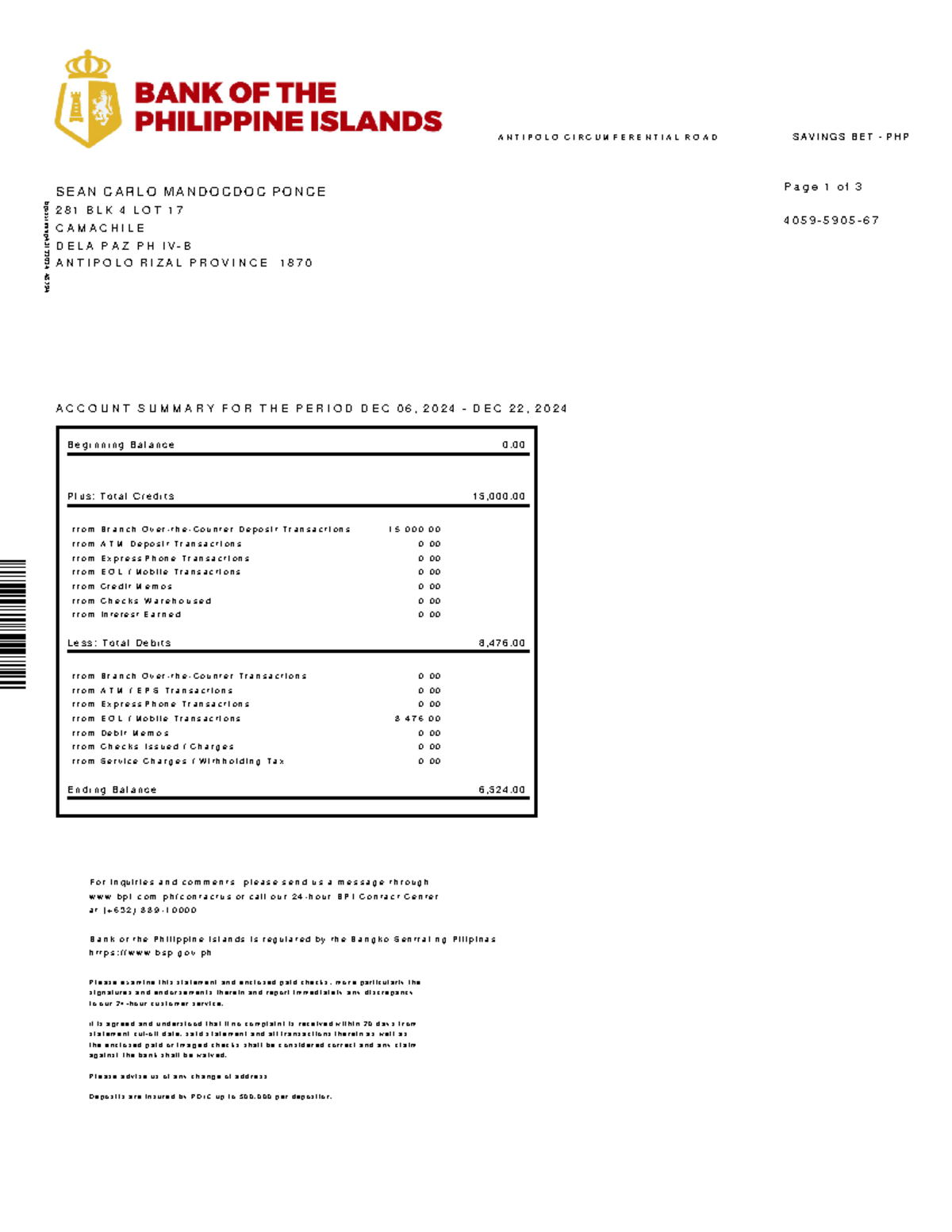 SA20241224-1 - Hsisbcixjama - A N T I P O L O C I R C U M F E R E N T I ...