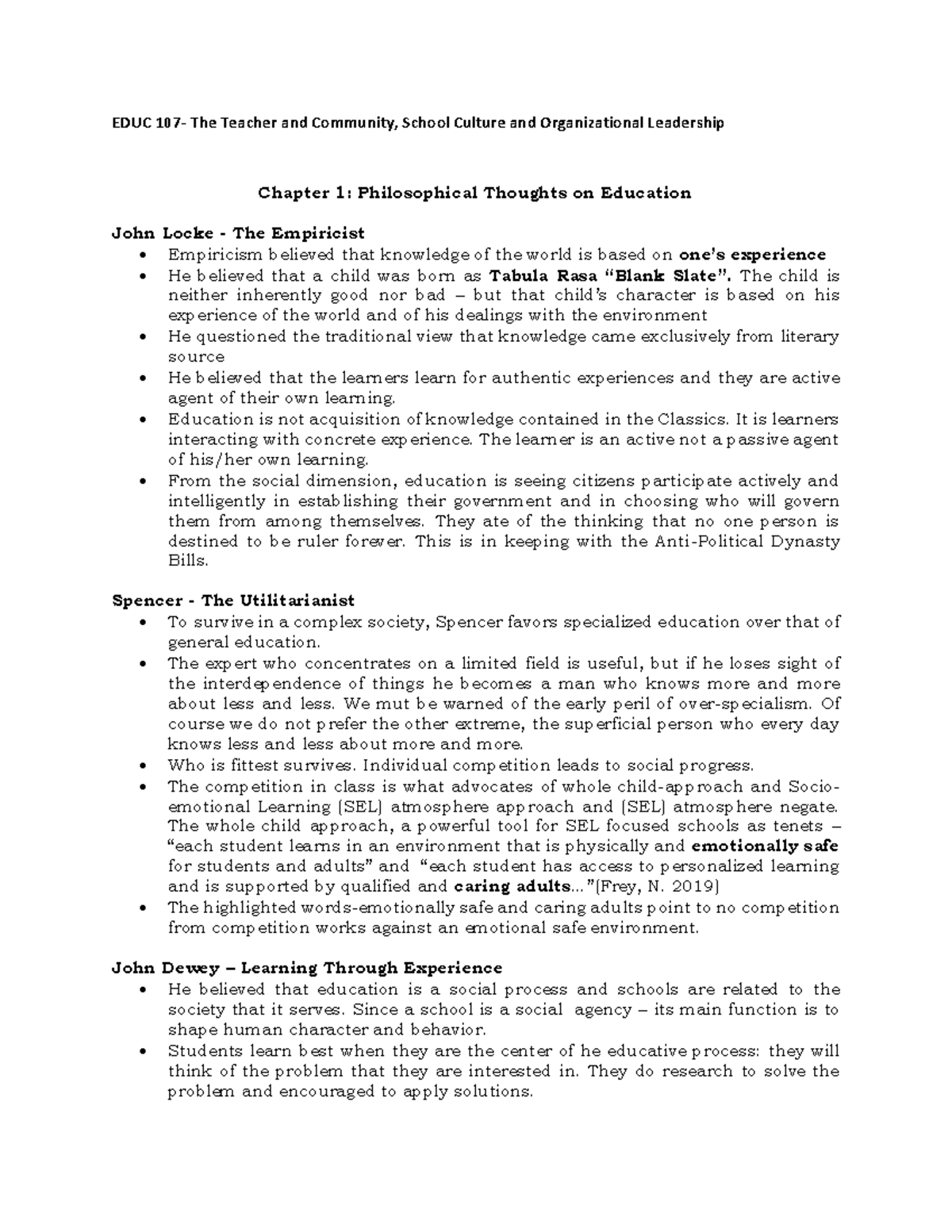 EDUC 107 Midterm Review: Key Theories in Education and Society - Studocu