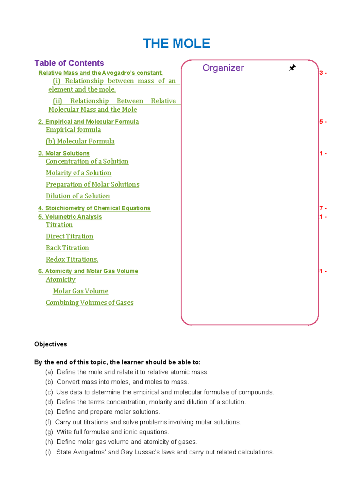 3.2 The Mole: Comprehensive Guide to Molar Concepts and Calculations ...
