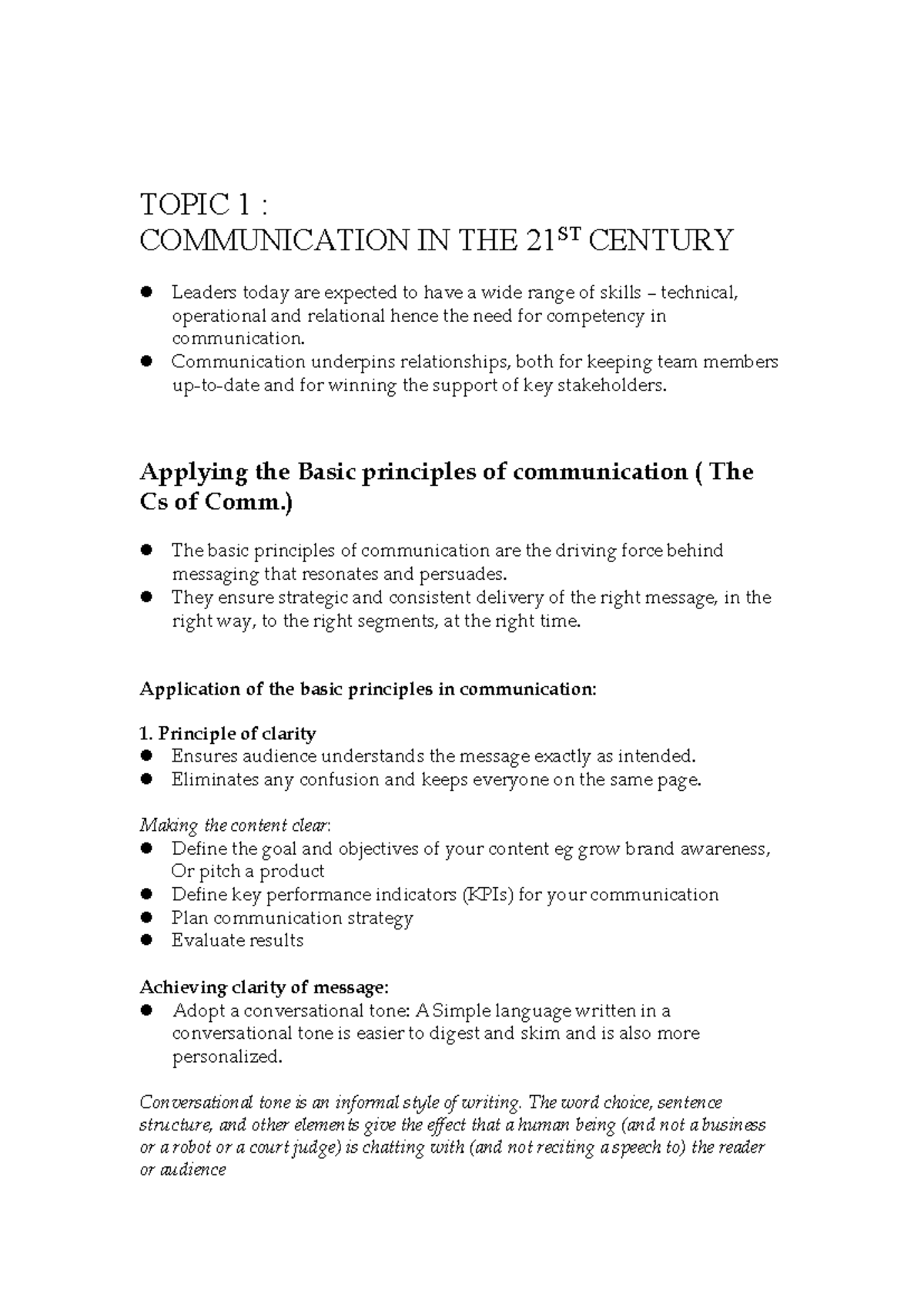 UCU 200: Communication Essentials for the 21st Century - Studocu